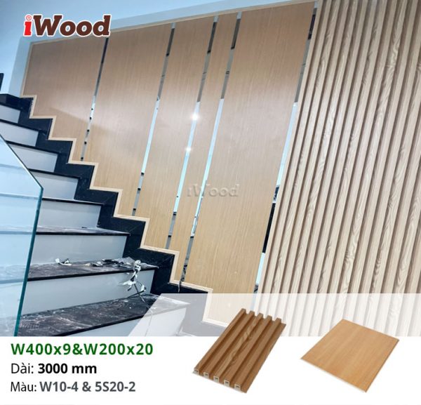 Tấm iWood 5S20-2 và tấm Nano iWood W40-1 ốp nội thất tại Thủ Đức - iWood.com.vn