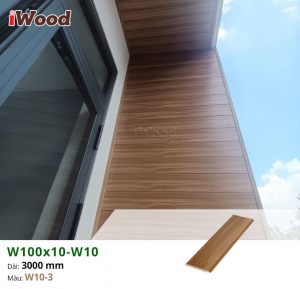 Ốp trang trí tấm ốp iWood W100x10-W10-3 tại Mỹ Tho - iWood.com.vn