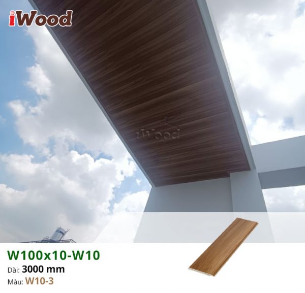 Ốp trang trí tấm ốp iWood W100x10-W10-3 tại Mỹ Tho - iWood.com.vn