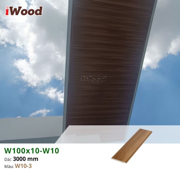 Ốp trang trí tấm ốp iWood W100x10-W10-3 tại Mỹ Tho - iWood.com.vn