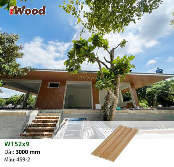 Tấm lam sóng iWood W152x9-4S9-2 ốp trần tại Bà Rịa - iWood.com.vn