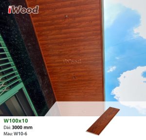 Tấm iWood W100x10-W10-6 ốp trần ban công tại quận 6 - iWood.com.vn