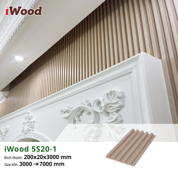 Lam sóng iWood 5S20-1 ốp tường phòng ngủ tại Tây Ninh - iWood.com.vn