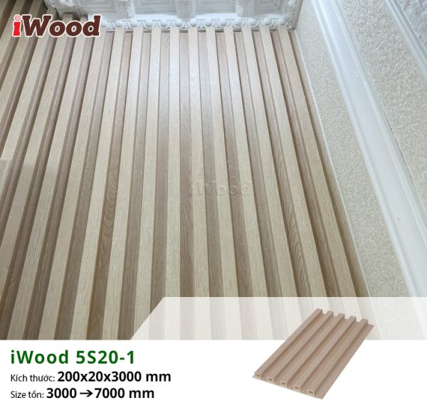 Lam sóng iWood 5S20-1 ốp tường phòng ngủ tại Tây Ninh - iWood.com.vn