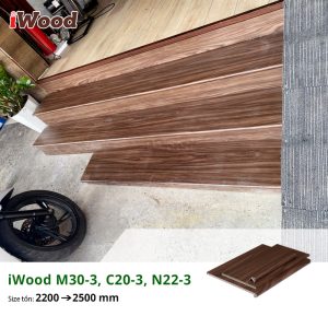 Bậc cầu thang nhựa iWood M30-3, C20-3, N22-3 thi công tại quận 7 ...