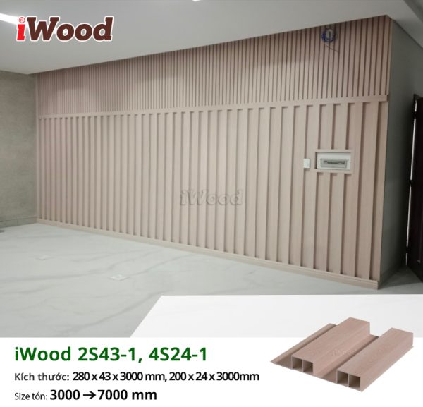 Thiết kế độc đáo với sự kết hợp tấm lam iWood 2 sóng và tấm lam iWood 4 sóng trong nội thất ...
